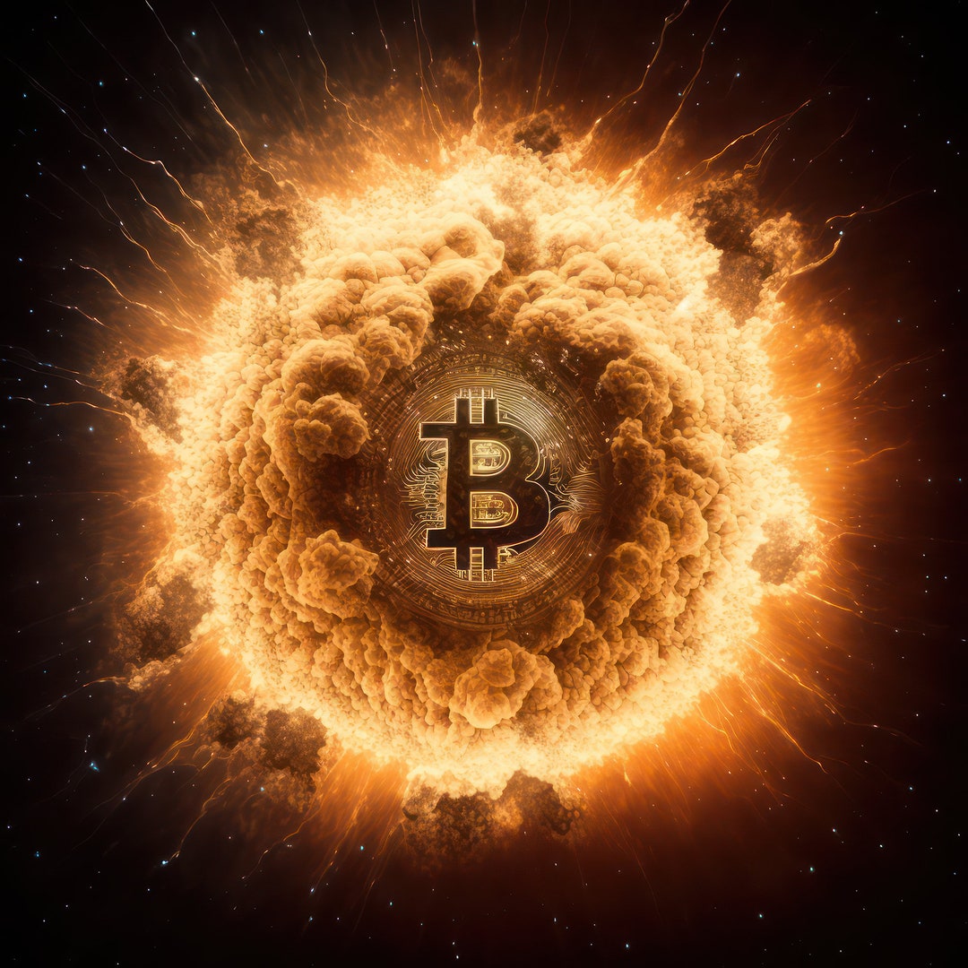 Bitcoin Poster Bitcoin Logo Print Crypto Poster Bitcoin Printable Wall ...