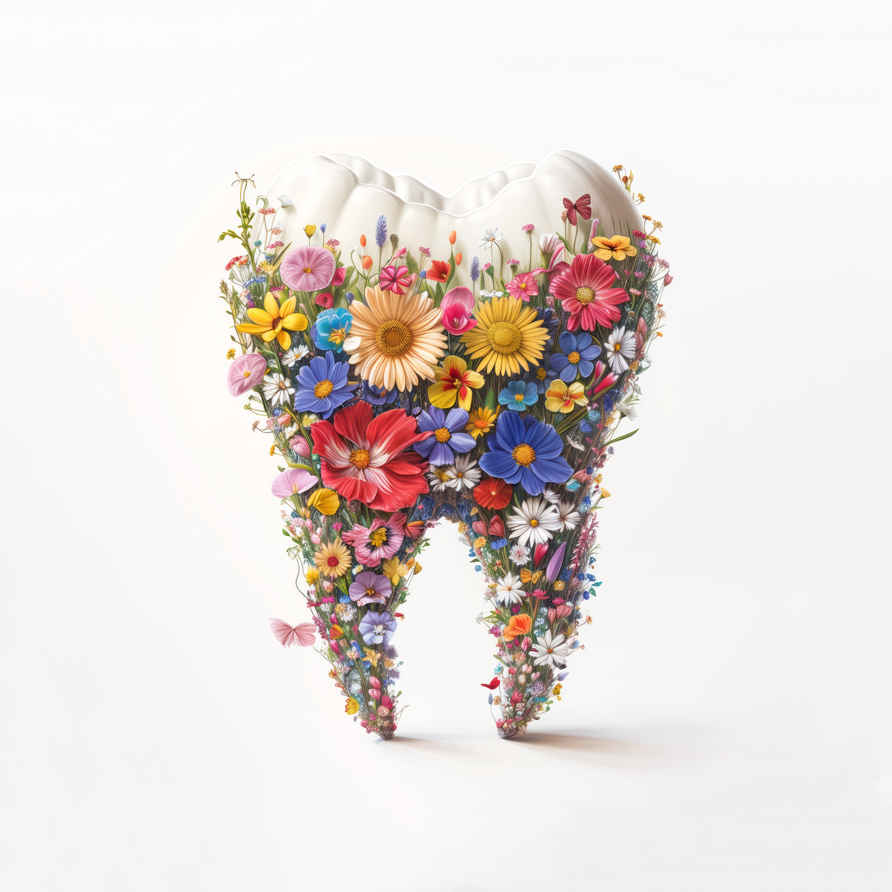 Tooth Print Dental Printable Dentist Office Wall Art Organ Drawing ...