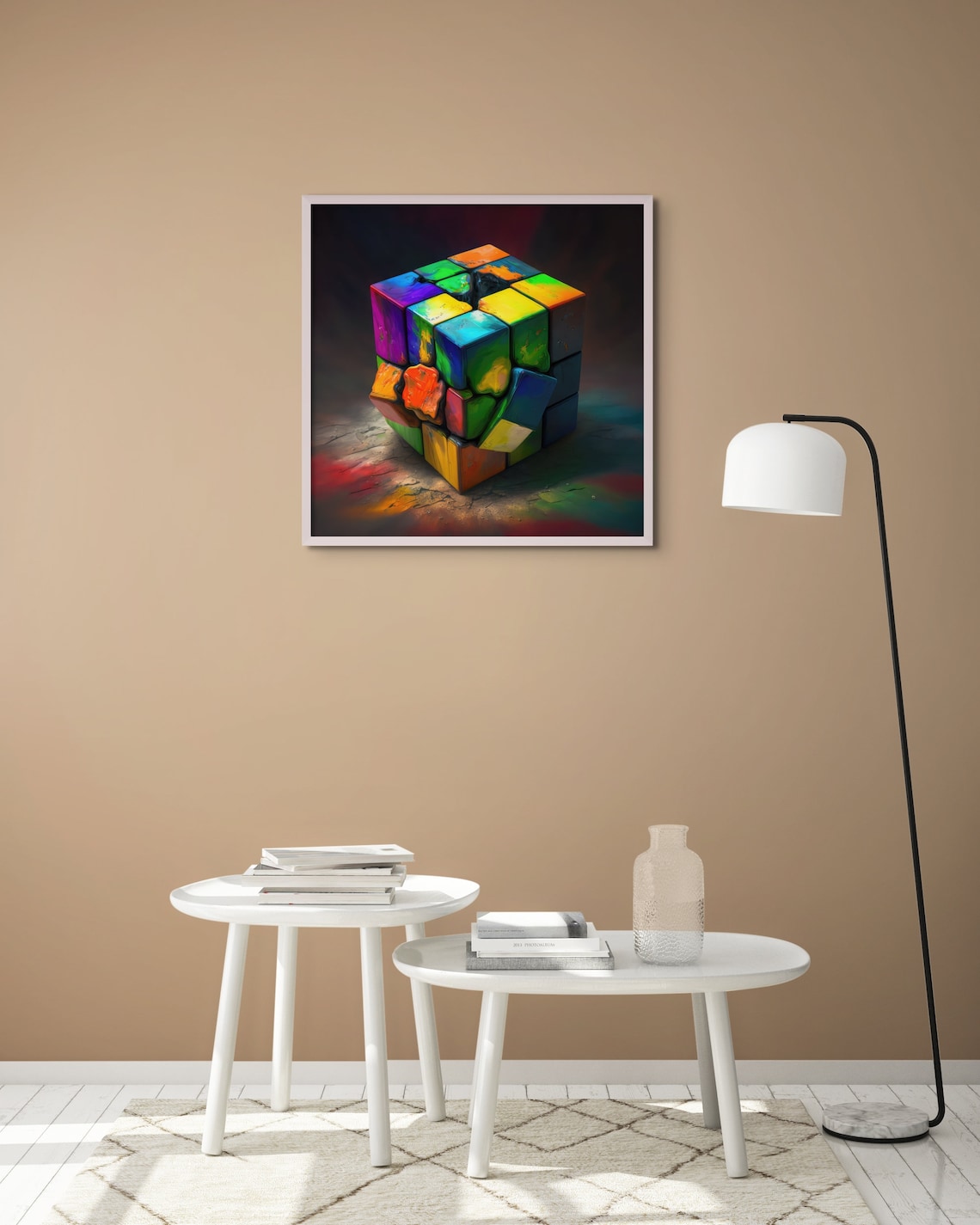 Rubik Cube Printable Rubik Cube Print Colorful Wall Art - Etsy