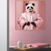 Panda Portrait Printable Colorful Panda Print Pastel Panda in - Etsy