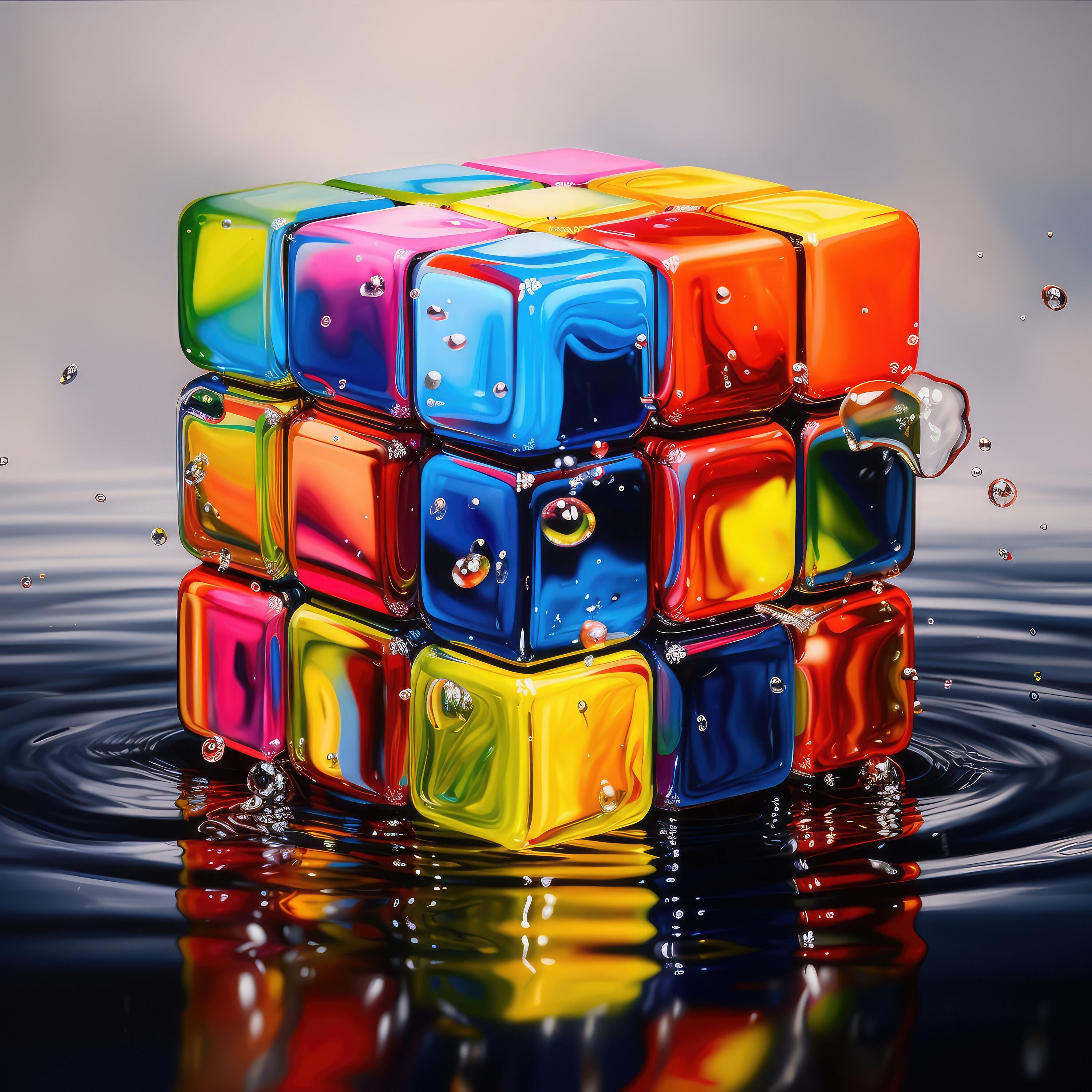 3d Rubiks Cube Wallpaper