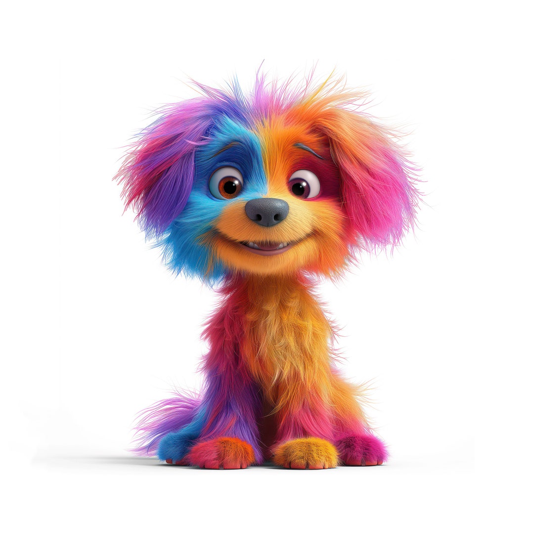 Colorful Dog Printable Colorful Dog Print Dog Wall Art Dog Portrait ...