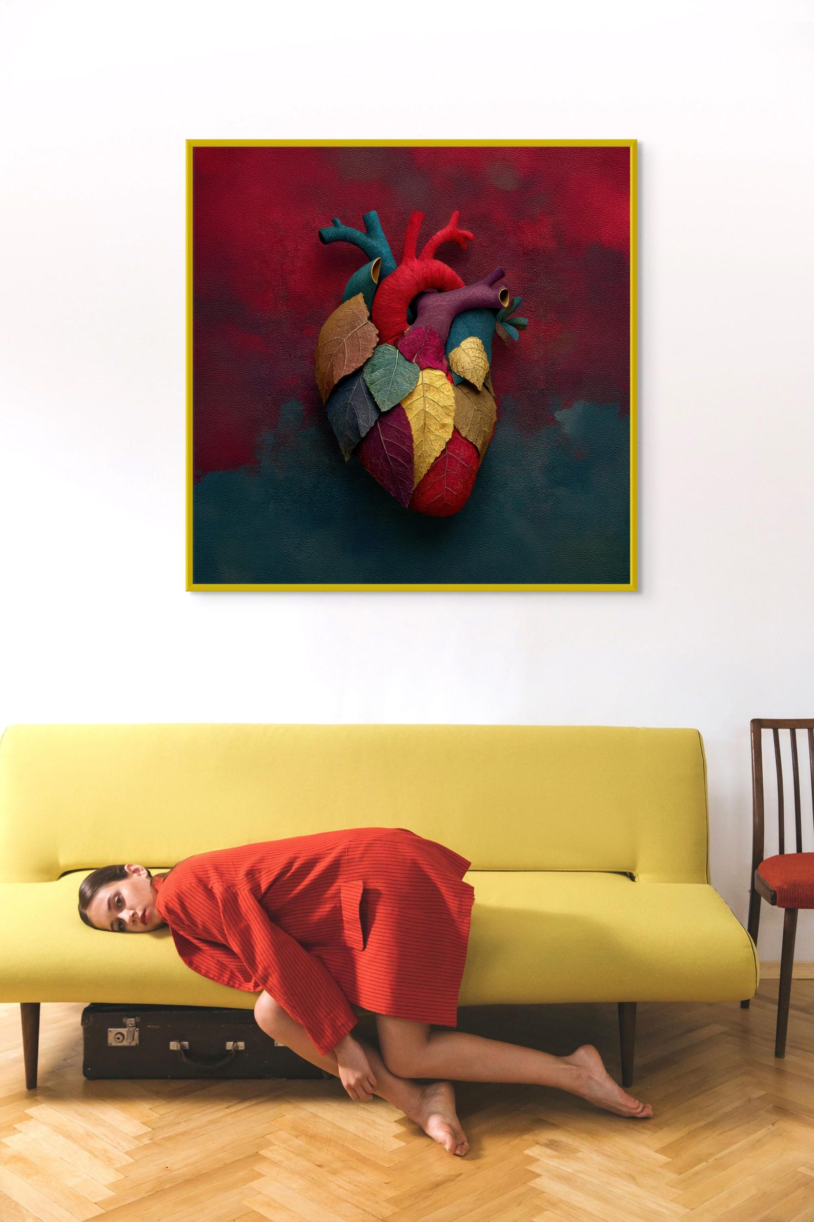 Human Heart Print Anatomical Printable Anatomic Wall Art Medical Decor ...