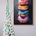 Colorful Donut Print Donut Printable Pastry Patisserie Wall Art Kitchen ...
