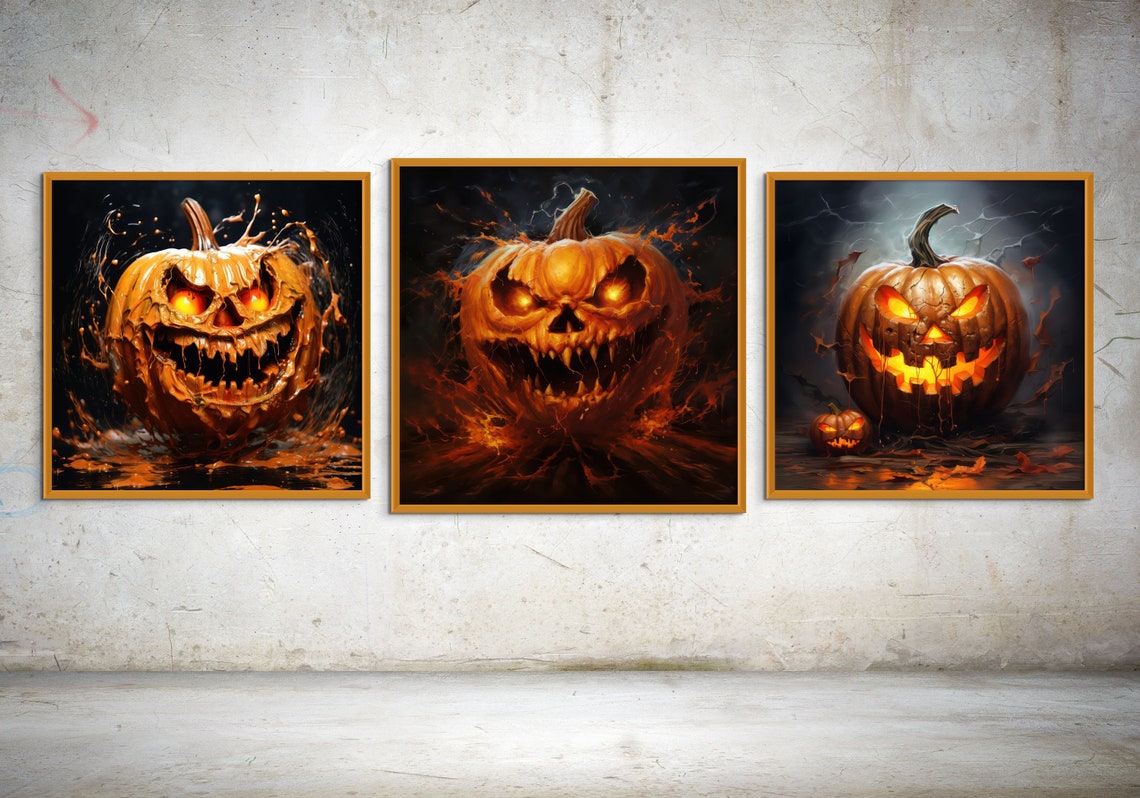 Jack O Lantern Print Halloween Printable Pumpkin Poster All - Etsy