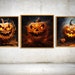 Jack O Lantern Print Halloween Printable Pumpkin Poster All Saints Wall ...