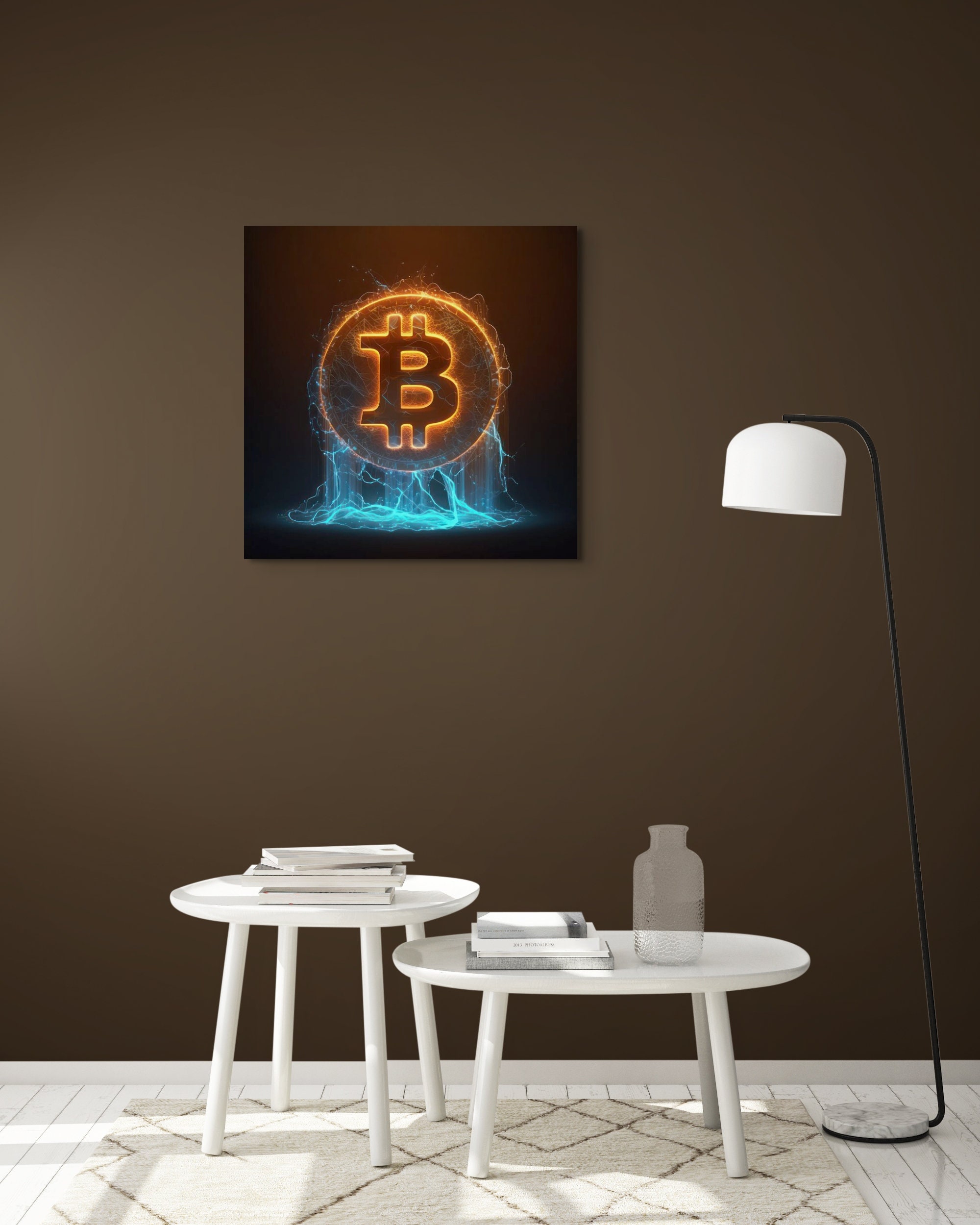 Bitcoin Poster, Bitcoin Logo Print, Krypto Poster, Bitcoin druckbar ...