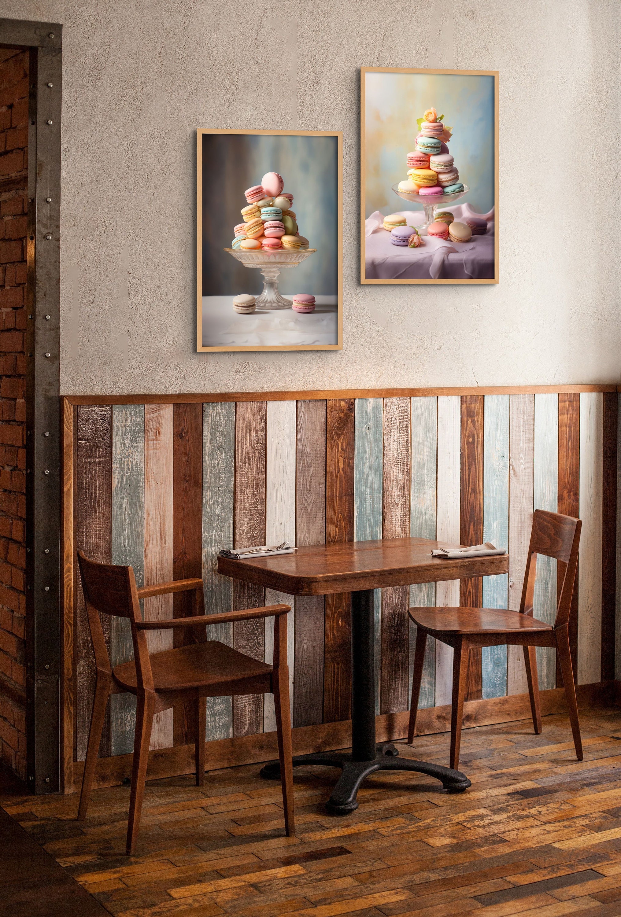 Macarons Print Macarons Printable Kitchen Wall Artwork Meringue Poster ...