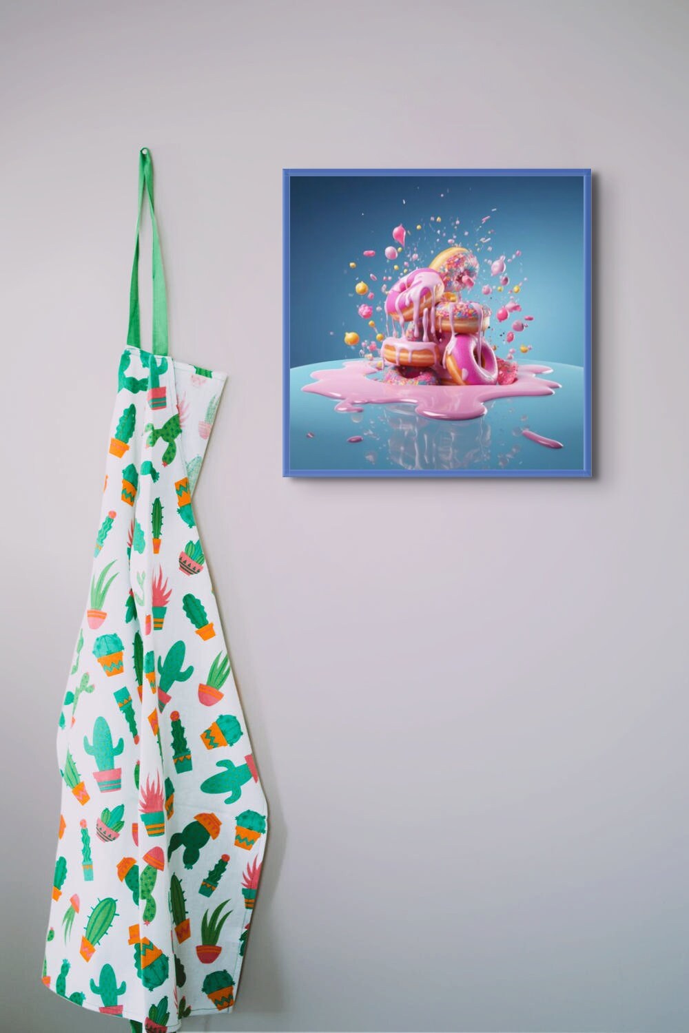 Colorful Donut Print Donut Printable Pastry Patisserie Wall Art Kitchen ...