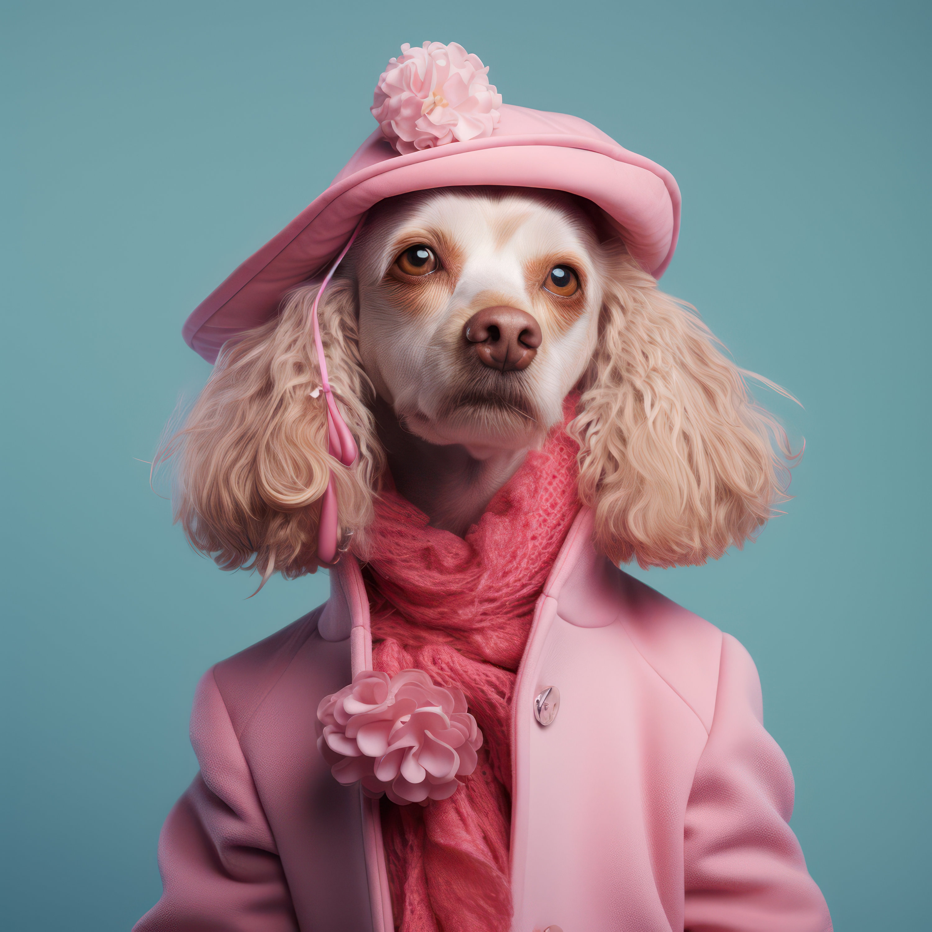 Dog Portrait Printable Colorful Dog Print Pastel Dog in - Etsy