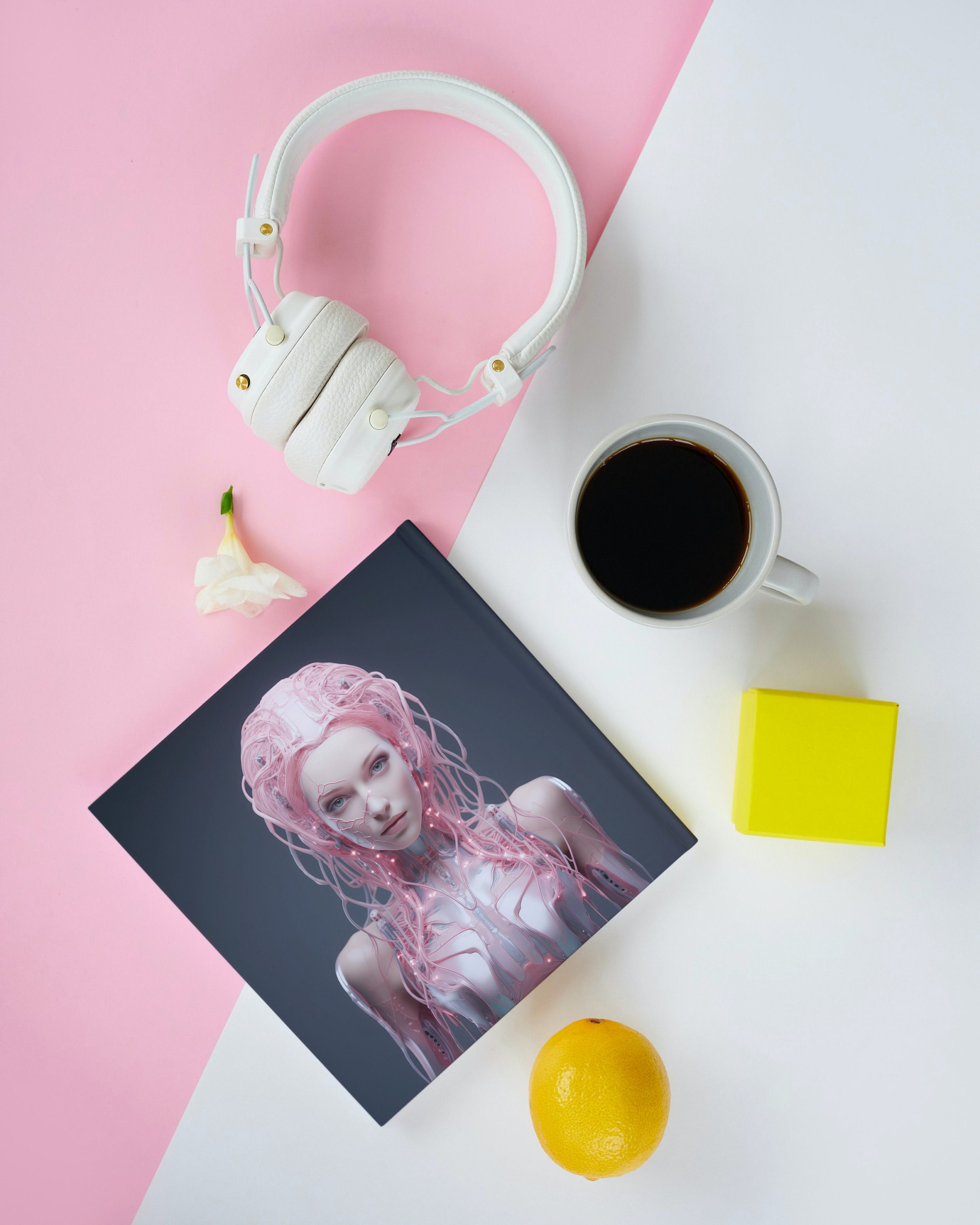 Pink Robot Girl Print Robot Woman Printable Female Android Futuristic ...