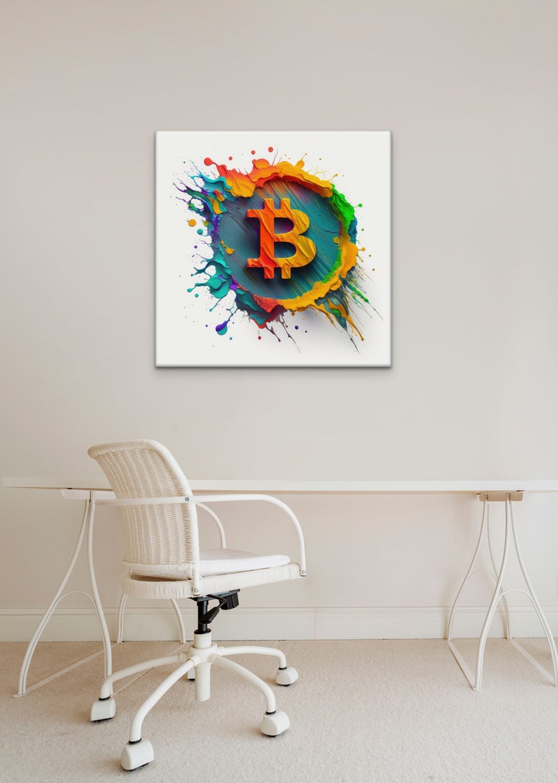 Bitcoin Poster, Bitcoin Logo Print, Crypto Poster, Bitcoin Printable ...