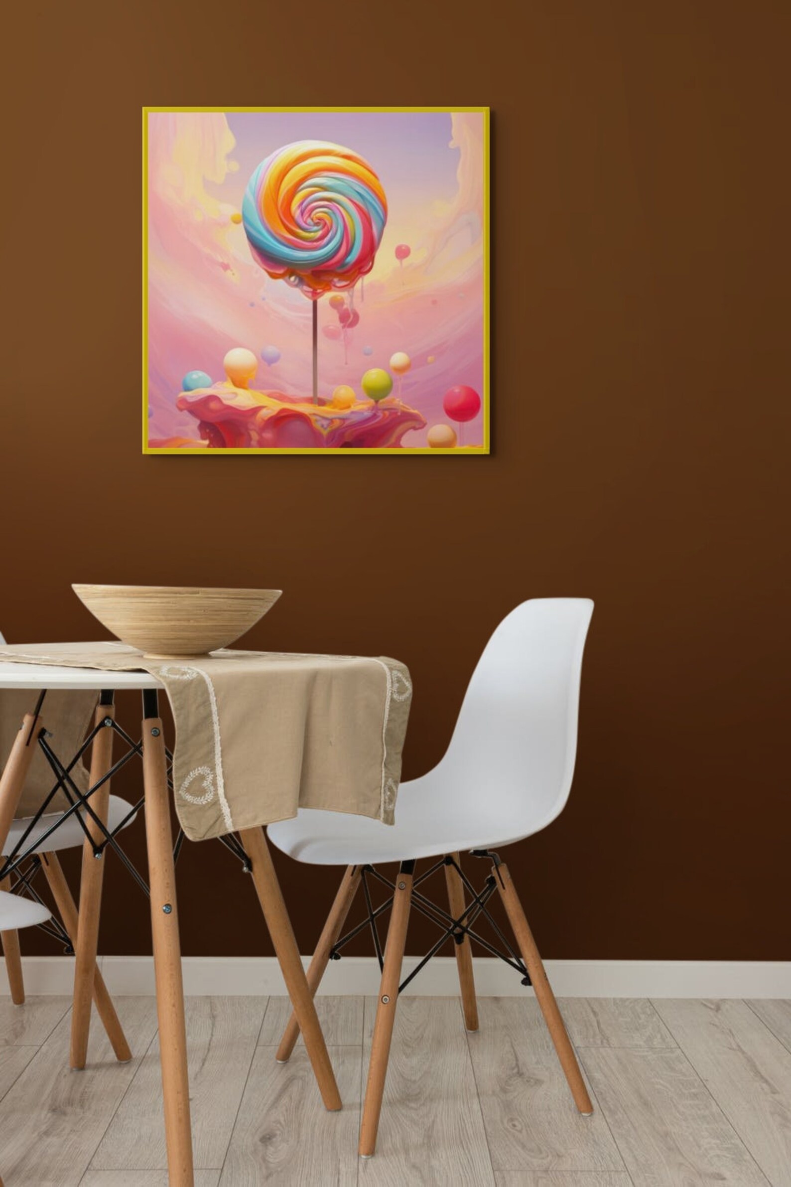 Lollipop Print Colorful Lollipop Food Poster Kitchen Wall Art - Etsy