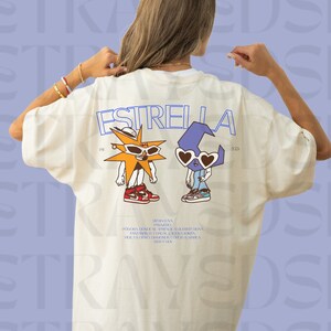 MORA Merch Estrella Album Tracklist Back Design Tee Mora Graphic T ...