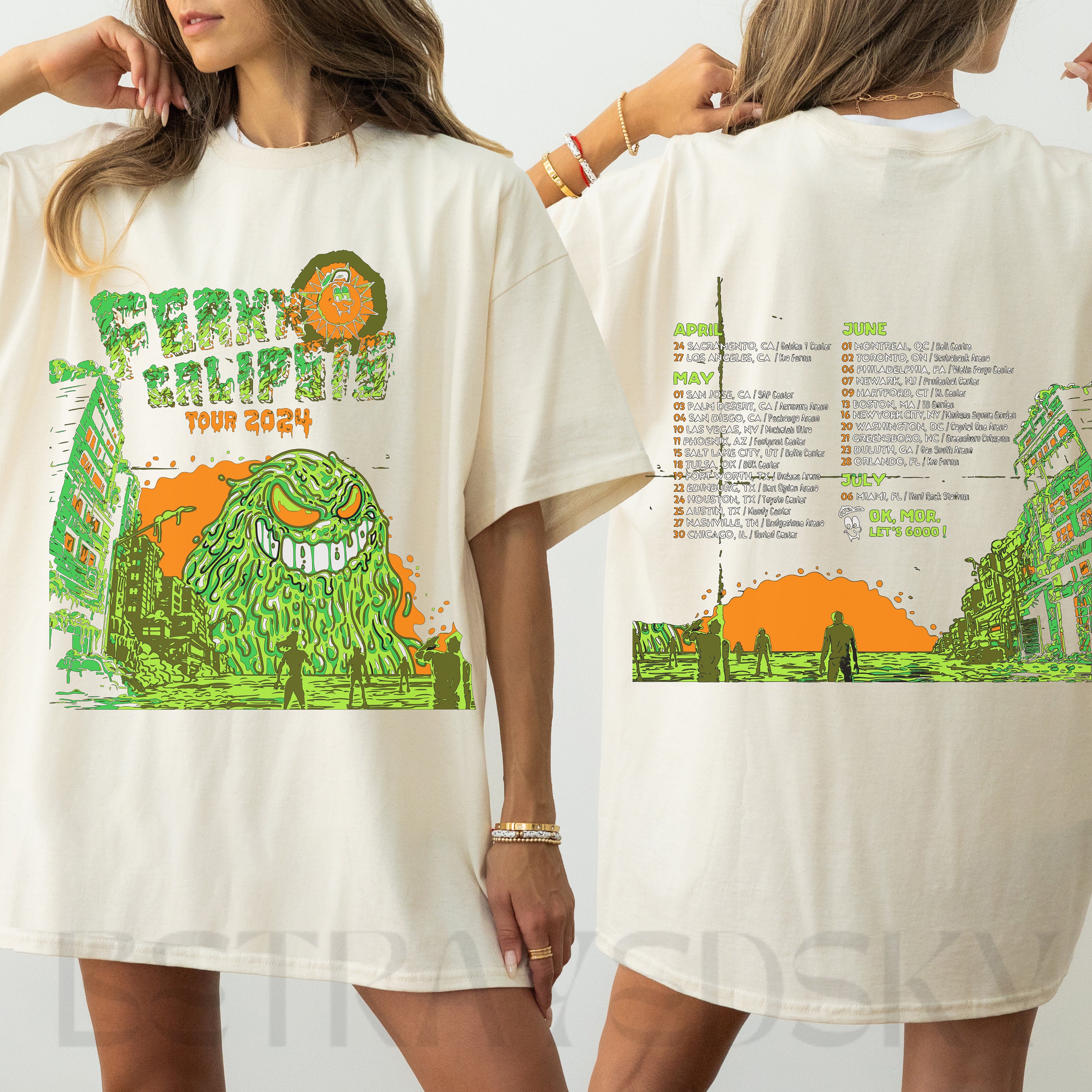Ferxxocalipsis Tour 2024 Feid Ferxxo Graphic USA Tour Tee Ferxxo Album ...