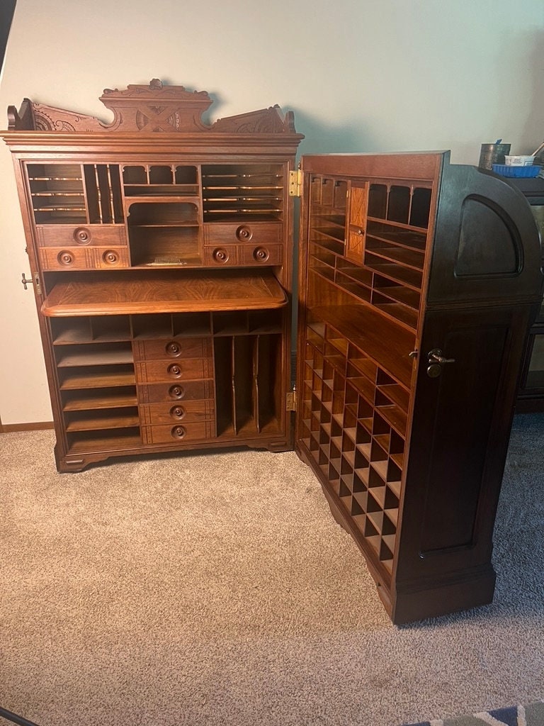 Moore Office Queen Cabinet Desk - Etsy