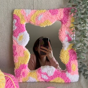 Punch Needle Mirror - Etsy