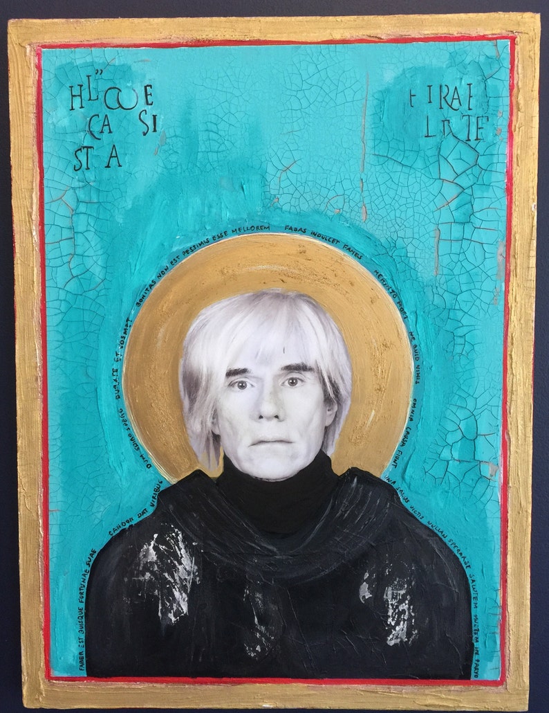 ANDY WARHOL Pop Art-pop Culture Wall Art Hand Painted-unique Wall Art ...