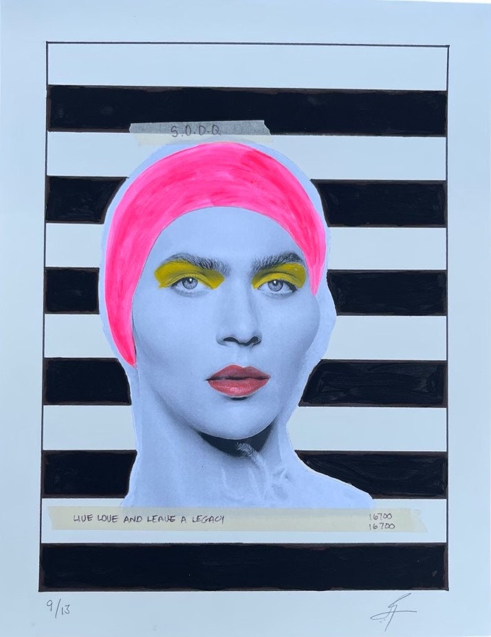 SOPHIE XEON Pink/ LGBT Series. Trans Visibility. Pop Art.acrylic and ...