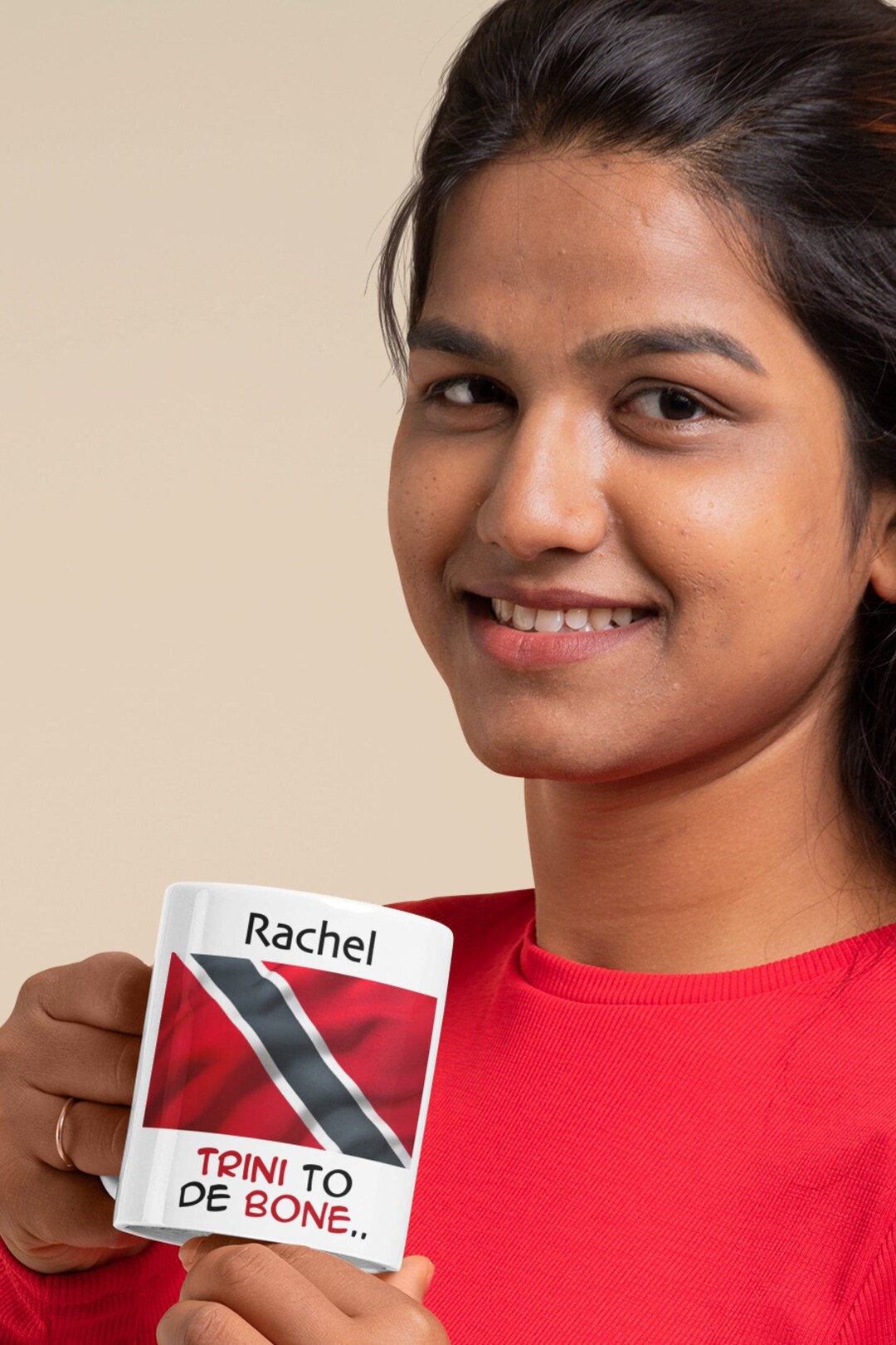 Trini to De Bone Coffee Cup, Trinidad Flag Coffee Cup, Trini to the ...