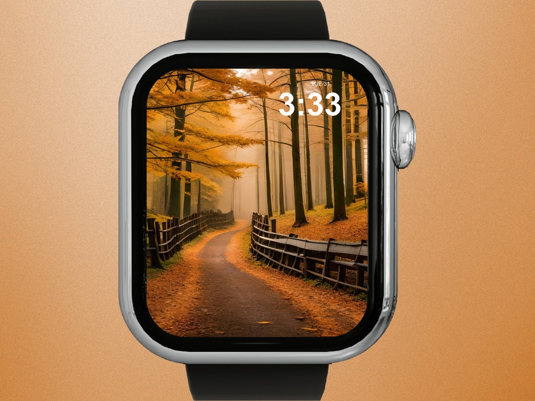 Fall-themed Wallpaper for Apple Watch | Instant Digital Download ...