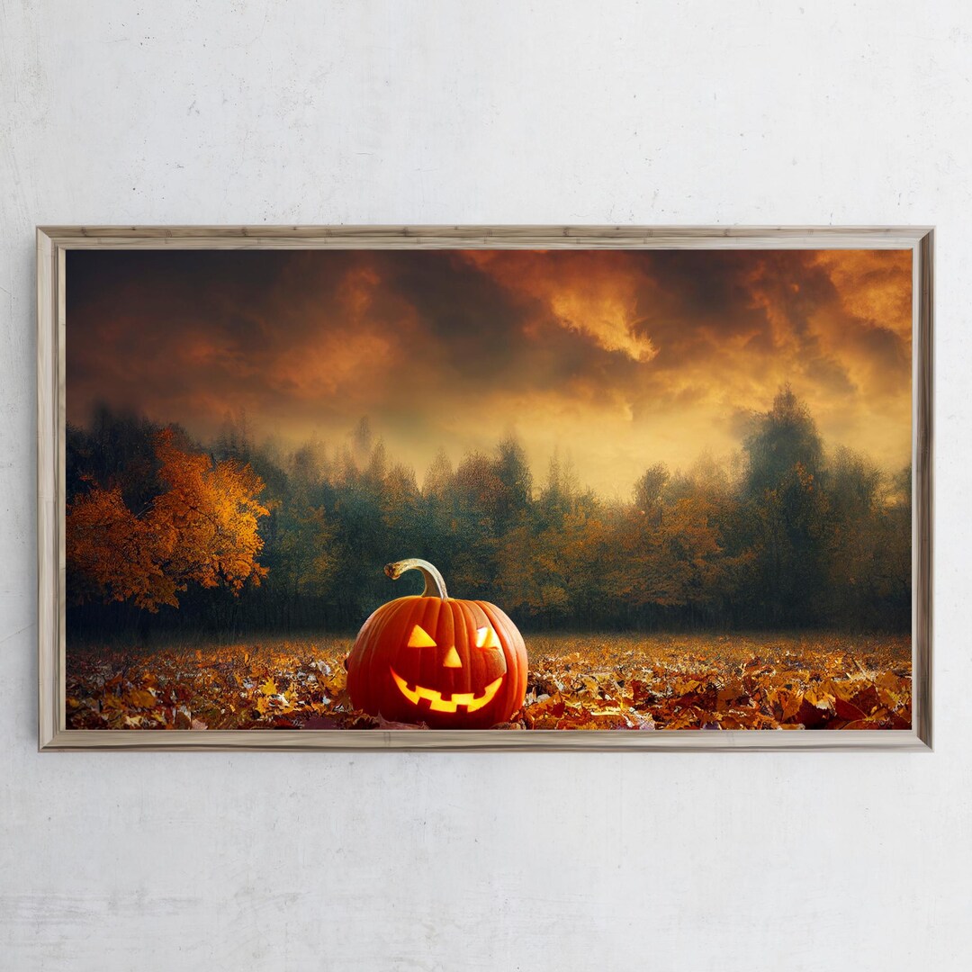 Samsung Frame TV Art | Smiling Jack O Lantern | Halloween | Fall ...