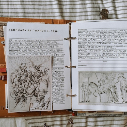 John Winchester Journal Pages regna Terrae - Etsy