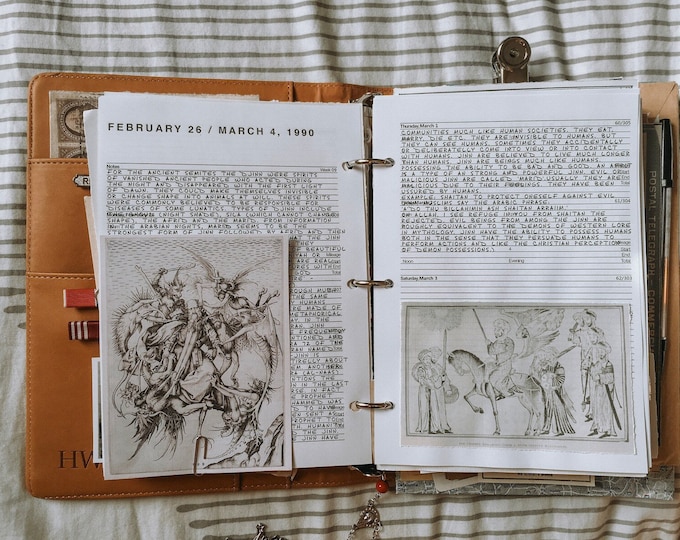 Demon Journal Pages - Demonology Supernatural Ritual - Latin Spells of ...