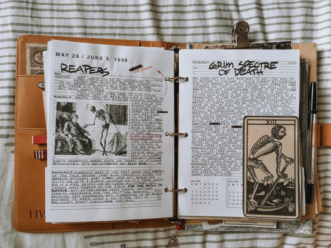 John Winchester Journal Pages "reaper" - 20 Years Supernatural Hunter ...