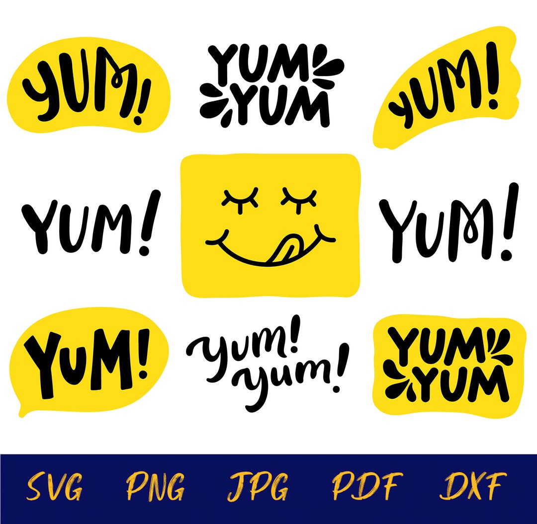 Food Typography SVG, Yummy Food SVG, Food Quotes , Yummy , Tasty ...