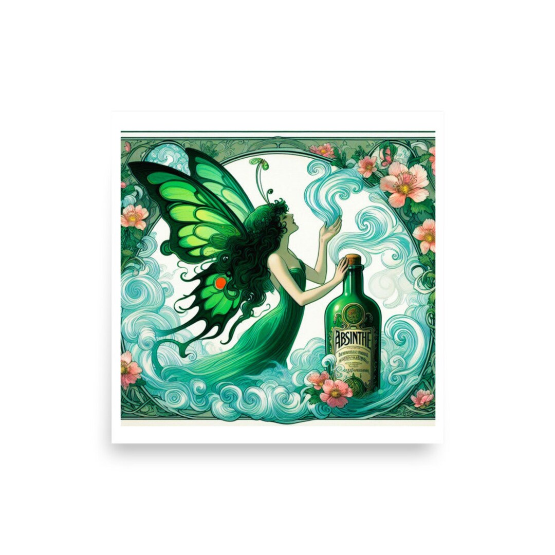 Absinthe Advertisement, Art Print, 12 X 12 Inches - Etsy