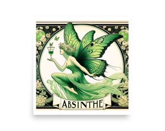 ABSINTHE ROBETTE, Art Nouveau French Advertising Poster, NEW Fine Art ...