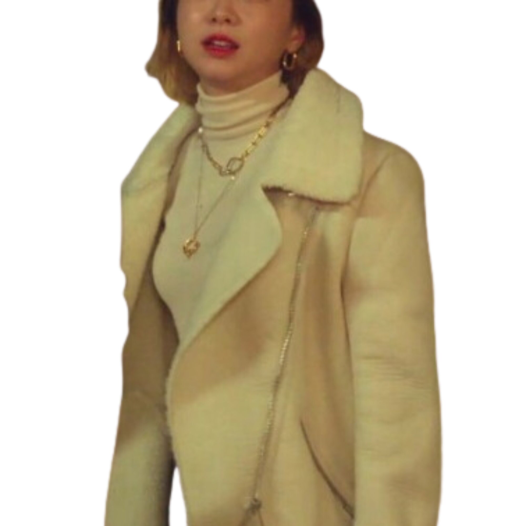 Handmade Women's WWI White B3 Bomber Genuine Leather Jacket-vintage ...