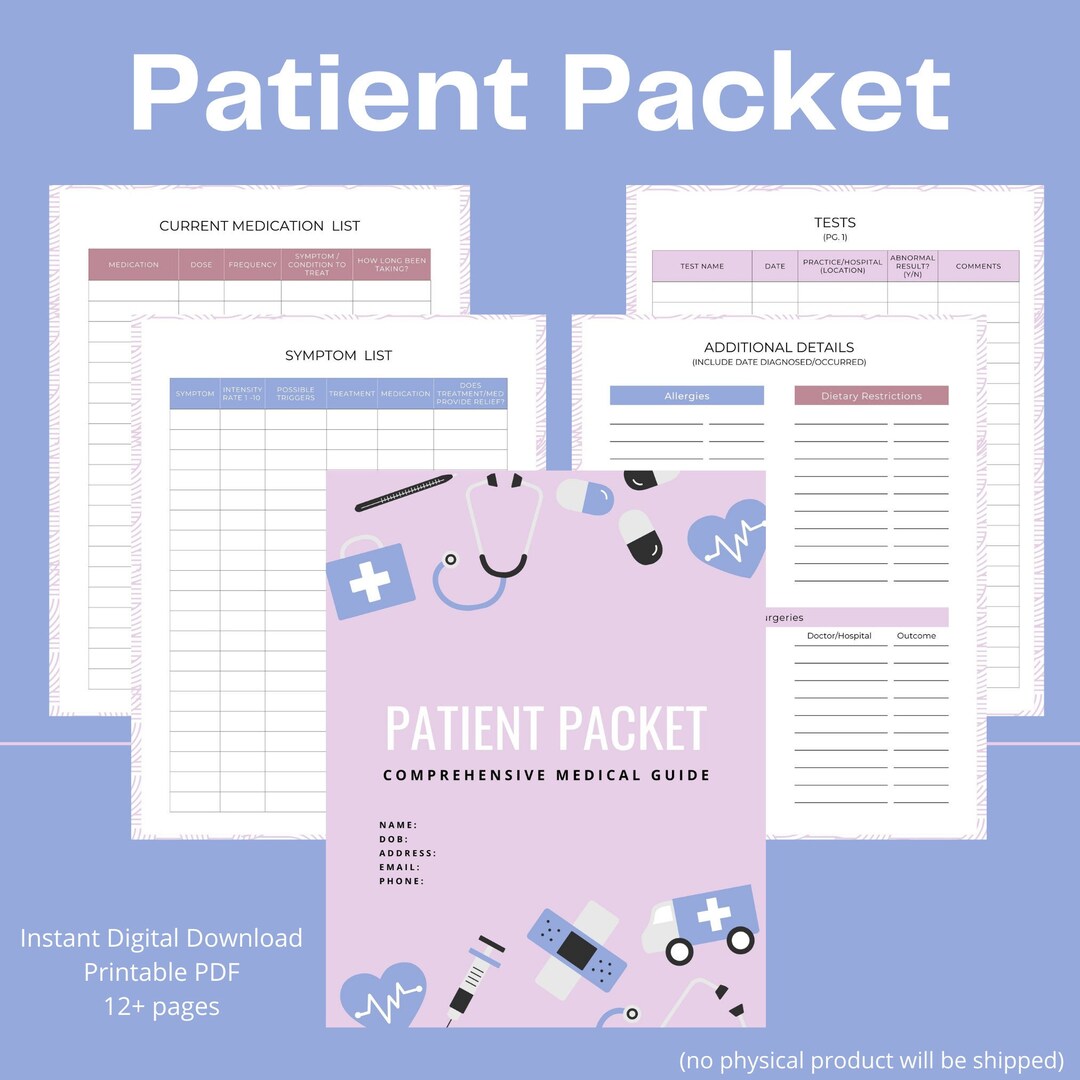 Your Health Companion: Patient Packet for Spoonies | Comprehensive ...