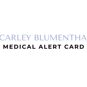 Customizable Medical Alert Card | Emergency Health Info (CANVA Template ...
