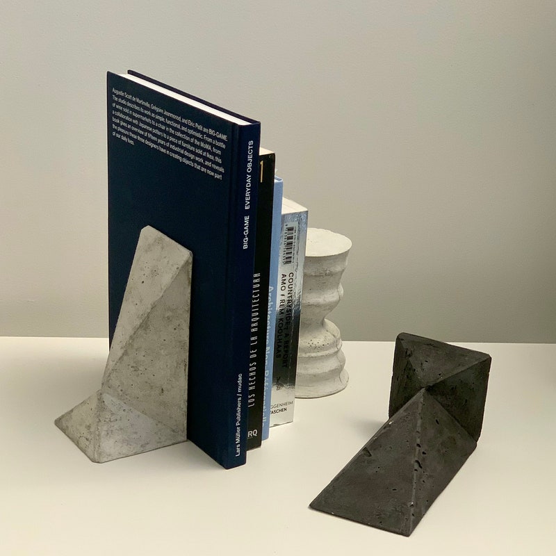 Concrete Bookends - Etsy