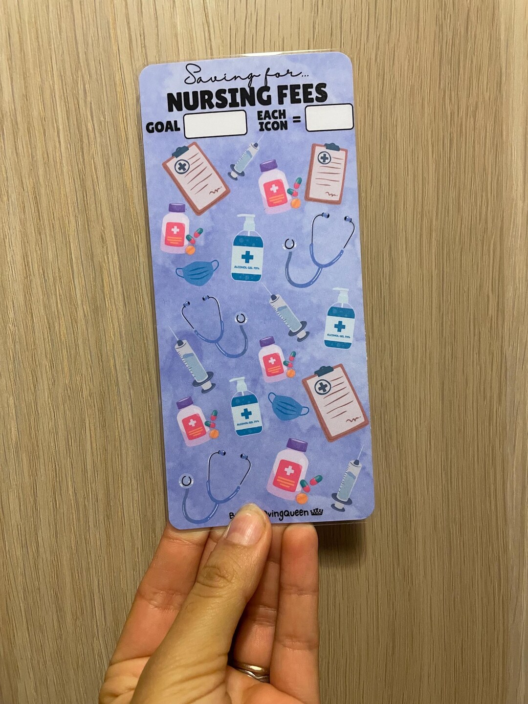 Nursing Fees Savings Challenge, Medical Hospital Saving Tracker ...