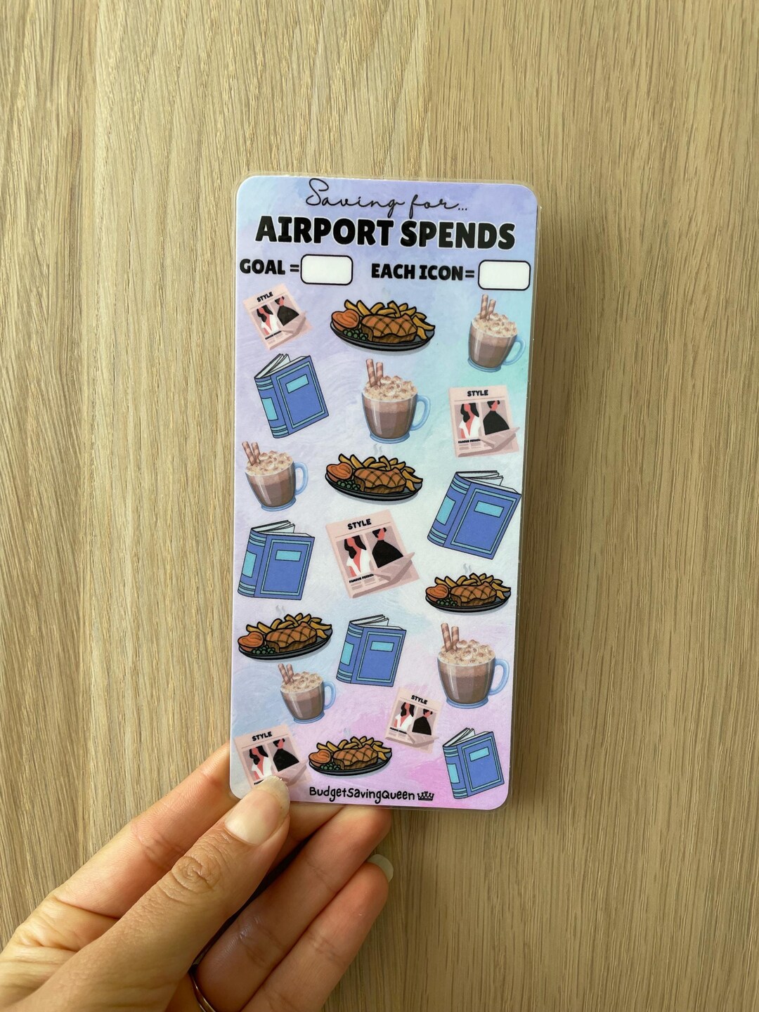 Airport Spends Savings Tracker, Vacation Holiday Saving, Summer Cash ...