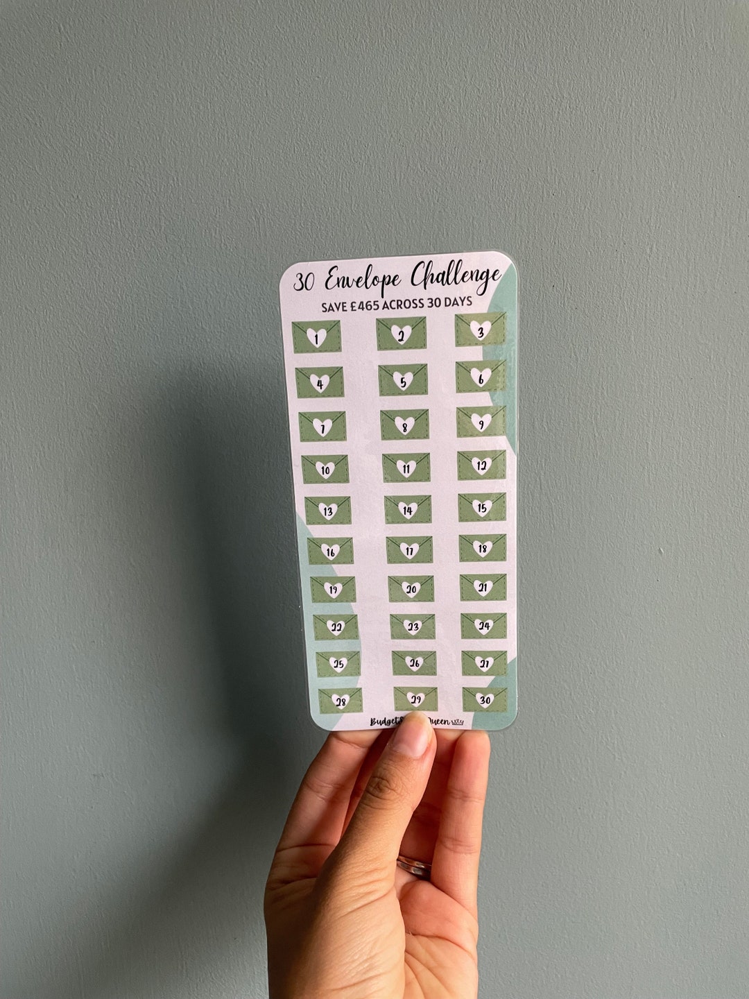 Envelope Challenge, 30 Days 52 Weeks 100 Days Savings Challenge ...