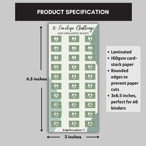 Envelope Challenge, 30 Days 52 Weeks 100 Days Savings Challenge ...