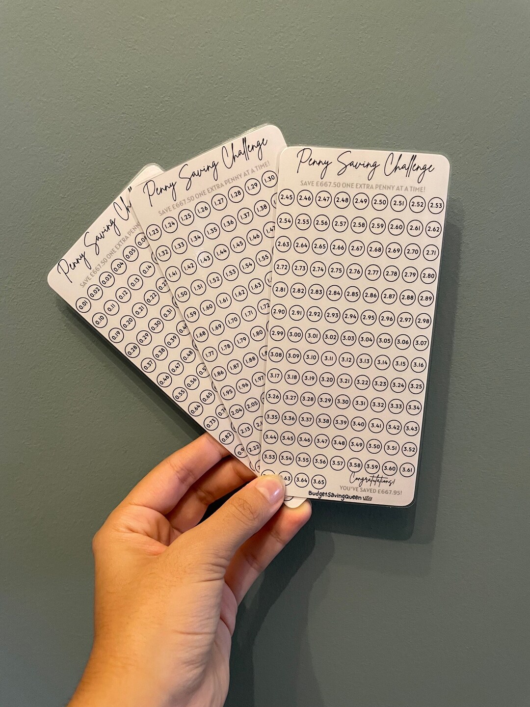 Laminated Penny Saving Challenge, 1p Saving Tracker, Cash Envelope ...