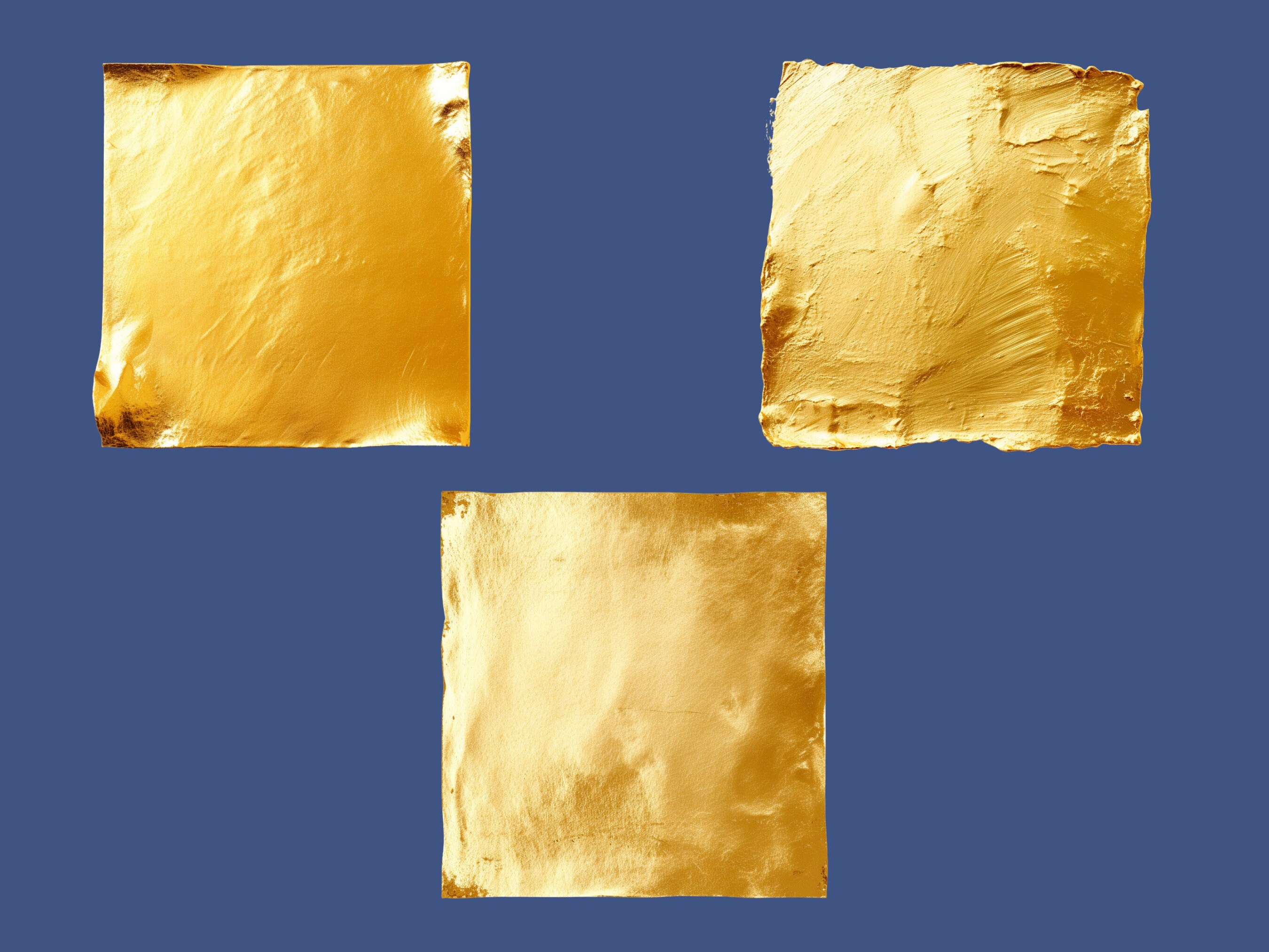 Gold Foil Elements Clip Art Set 9 Images PNG Transparent Background ...