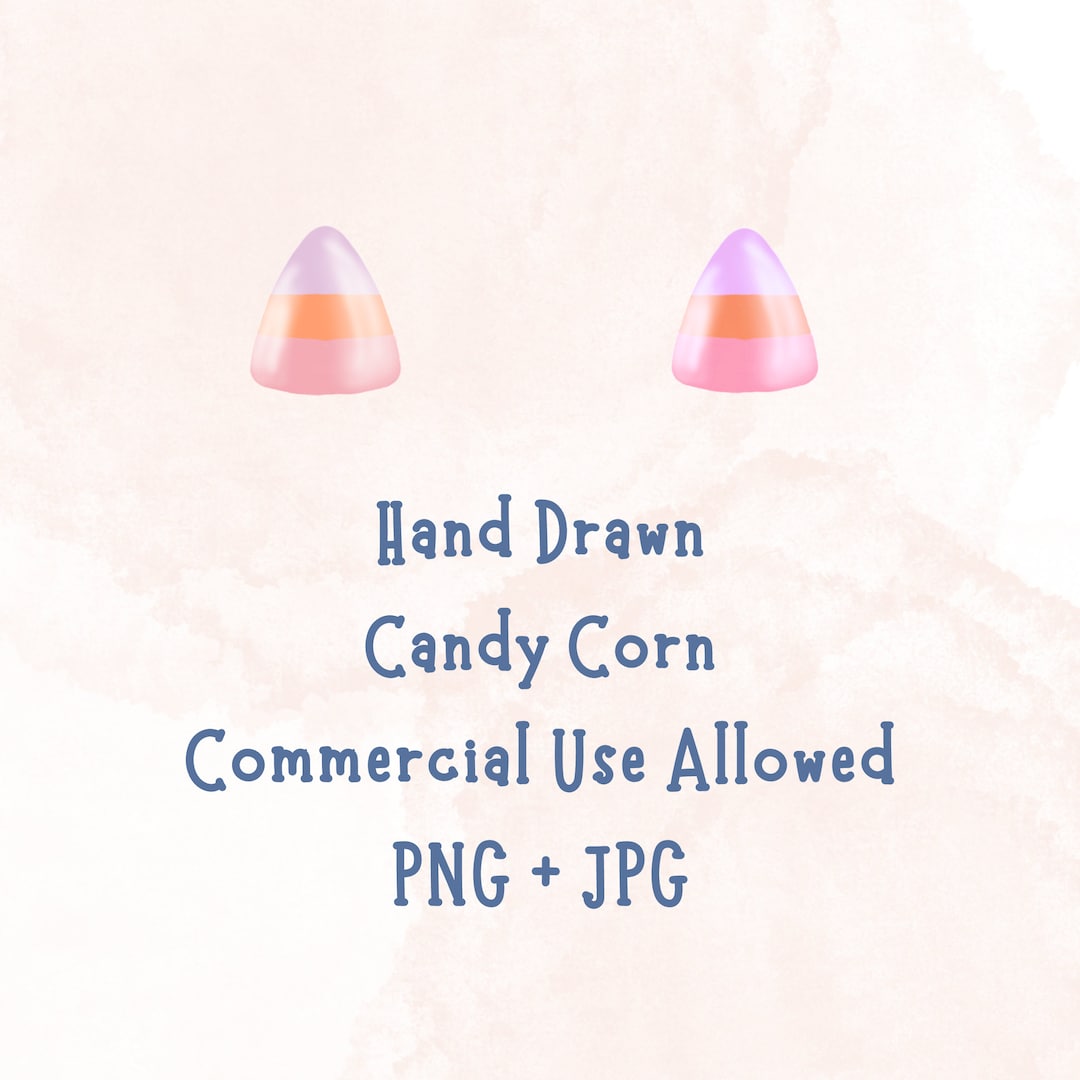 Pastel Candy Corn Clip Art PNG JPG Pasteloween Halloween Transparent ...