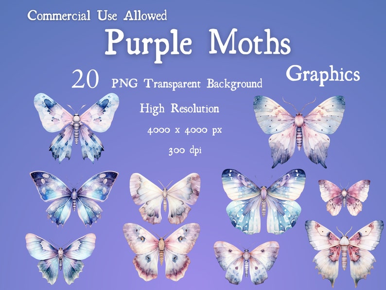 Purple Moth Clip Art 20 PNG Transparent Background High Resolution ...
