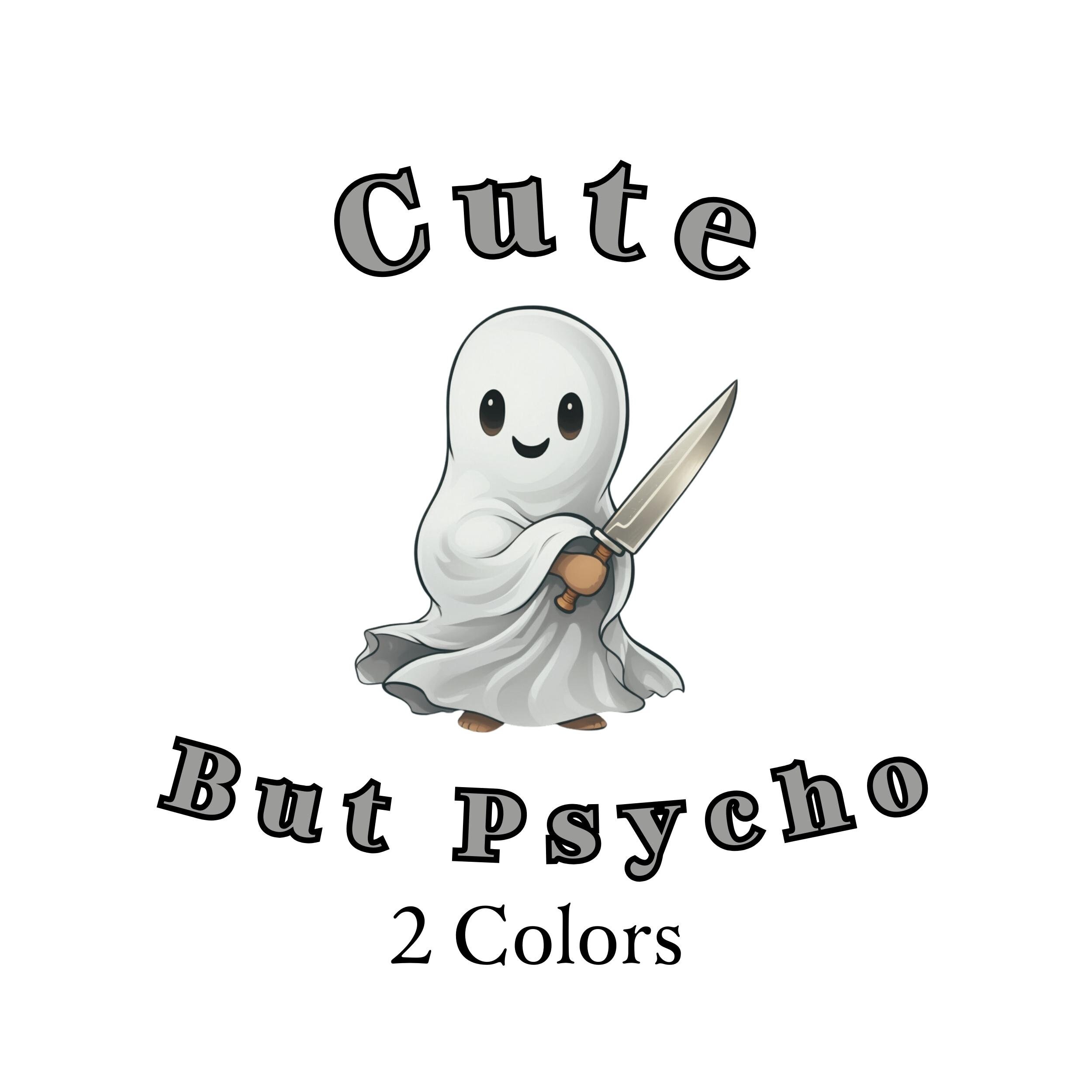 Cute but Psycho Cute Ghost Clip Art PNG + JPG Commercial Use Allowed ...