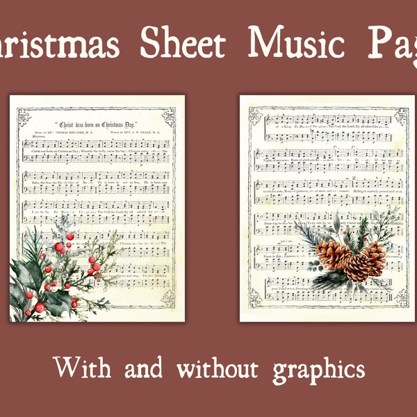Christmas Sheet Music - Etsy