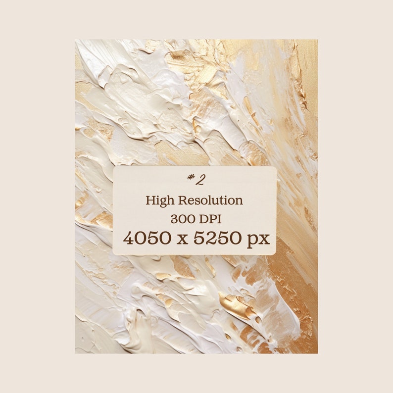 Gold Digital Paper Pack Cream + Gold Luxury Finish Paint Brush Stroke ...