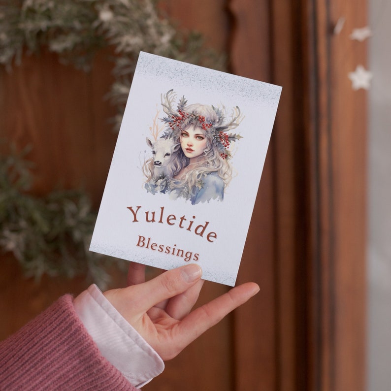 Yule Clip Art | Snow Queen Celtic Clip Art Watercolor Clip Art Yule JPG ...