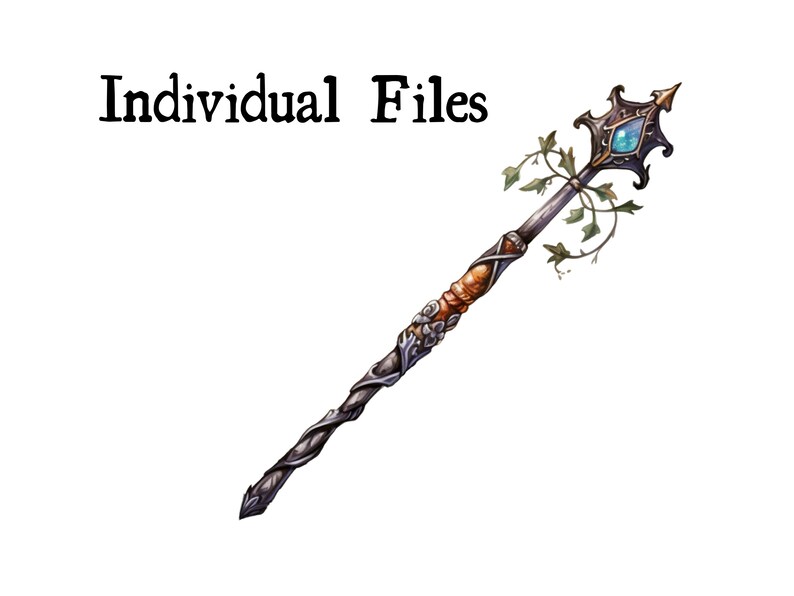 Magick Wand Clip Art 5 PNG Transparent Background Watercoior Clip Art ...