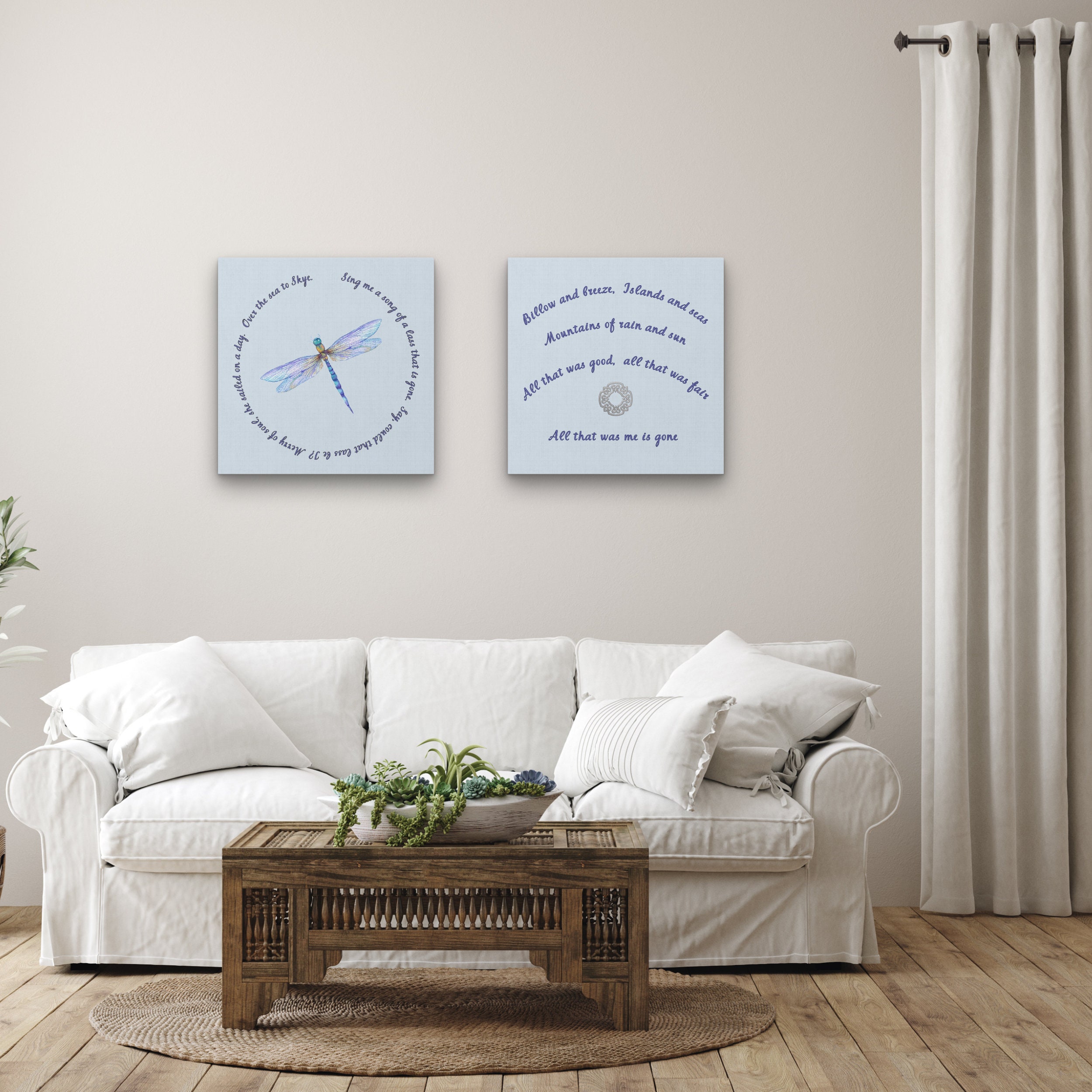 Outlander Skye Boat Song Set of 2 Fan Art JPG Printable Wall Art ...